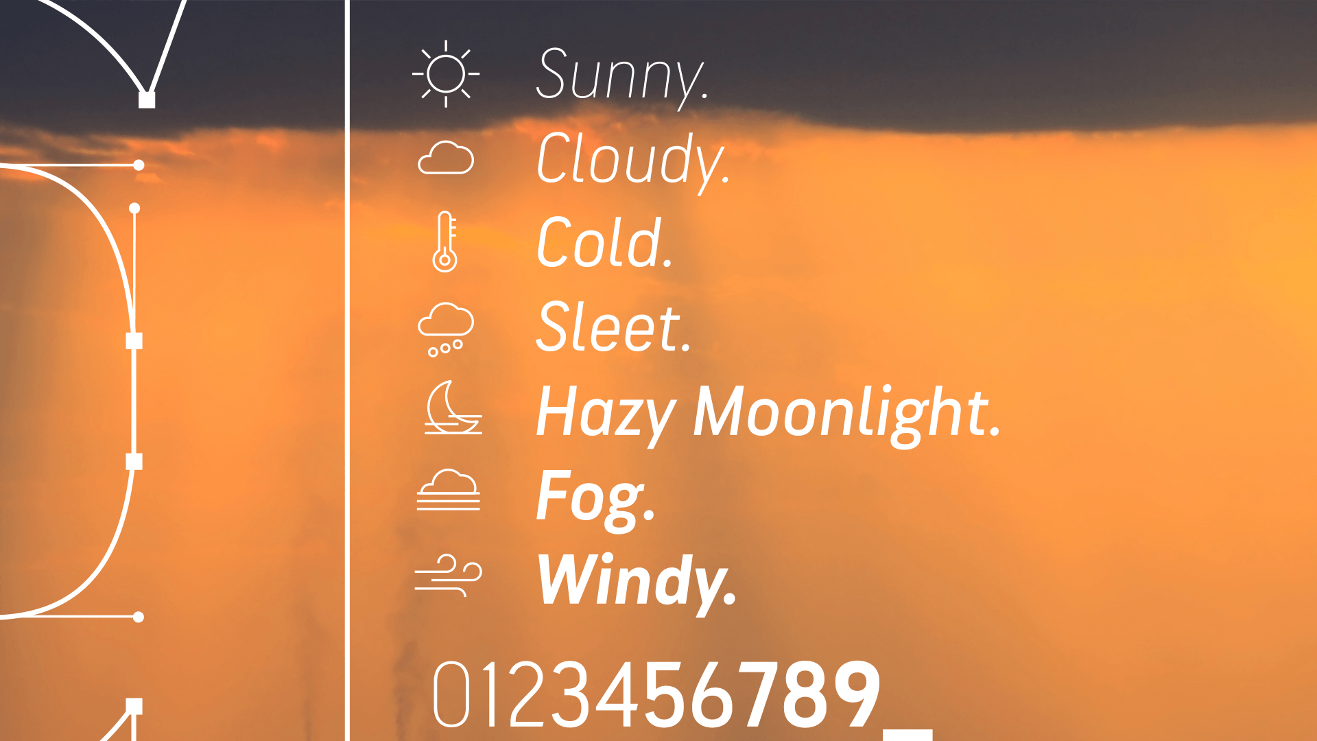 AccuWeather’s extremely accurate typeface
